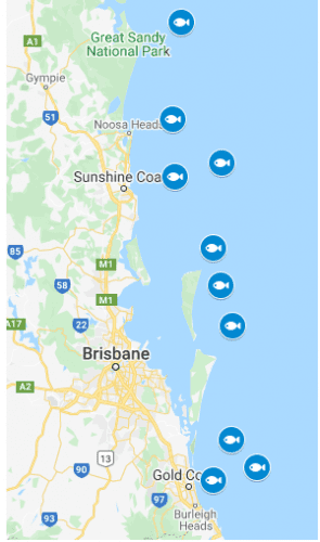 GPS marks for FADs off southeast Queensland - BNB Fishing