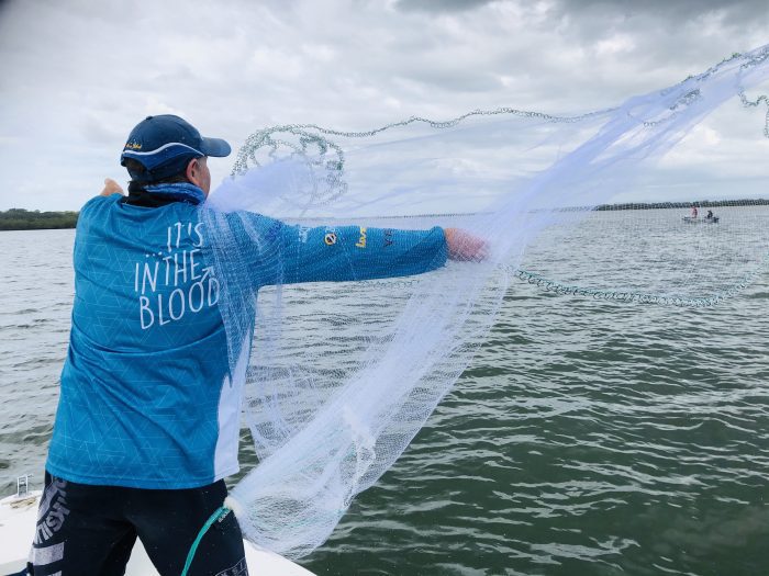 Prawning session in southern Moreton Bay